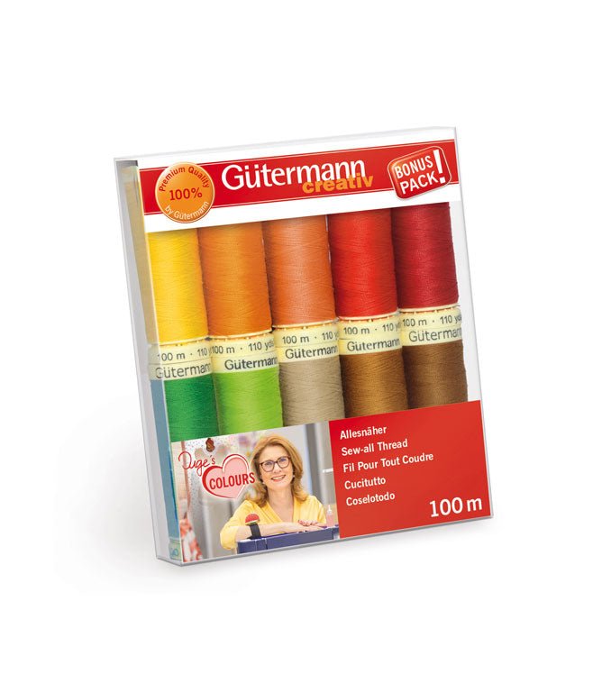 Thread Set Sew-All 10 x 100m Assorted – Just Fabrics