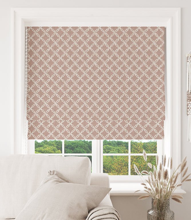Hedgerow Tile Fabric / Blush – Just Fabrics