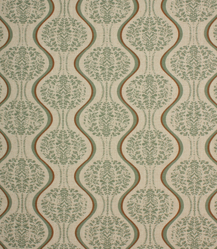 Linmere Fabric / Apple Green / Hazelnut – Just Fabrics